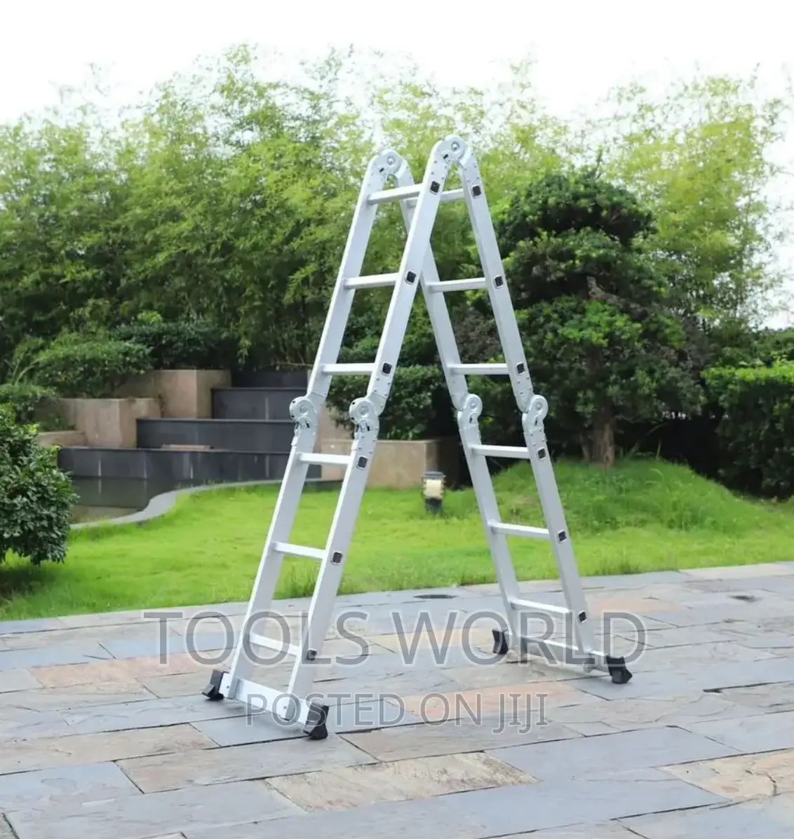 Multiple Positioning 12 Step Aluminum Folding Ladder in Lagos Island ...